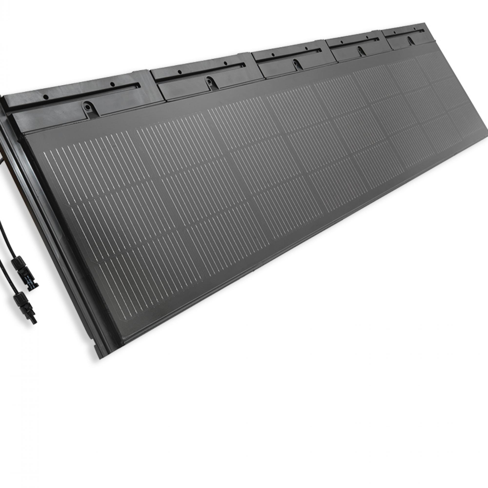 Planum Concrete PV Black Solar Tile